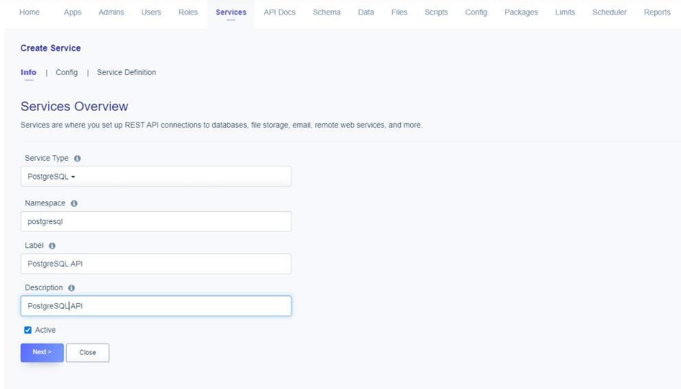 Creating A Postgresql Api In Minutes With Dreamfactory Dreamfactory