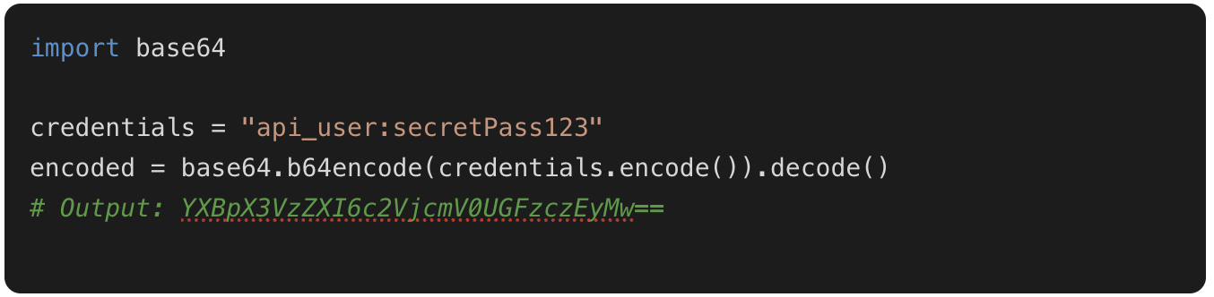 Basic Authentication for REST APIs
