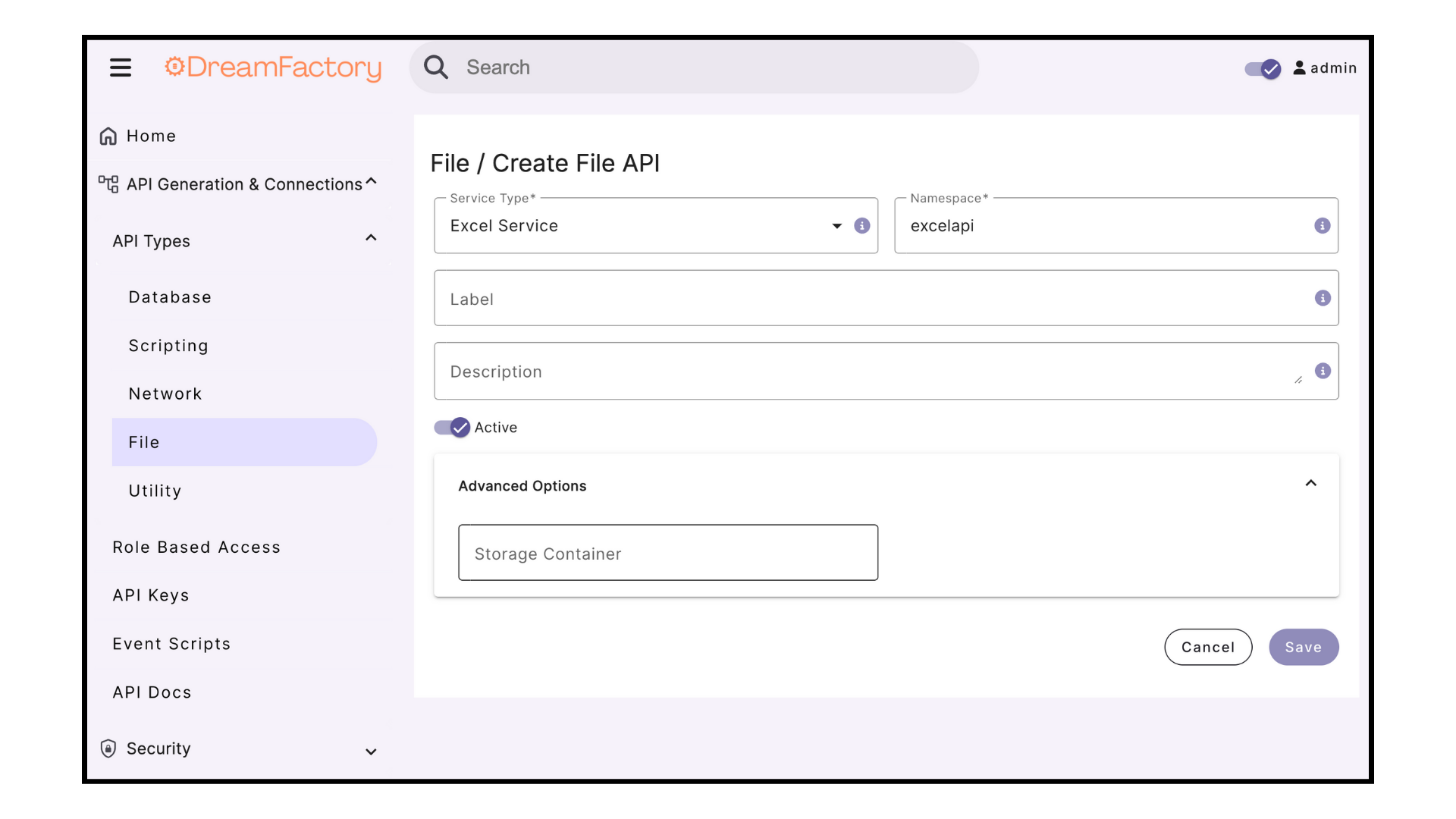 Microsoft Excel APIs & DreamFactory