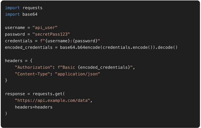 Basic Authentication for REST APIs Basic Authentication for REST APIs